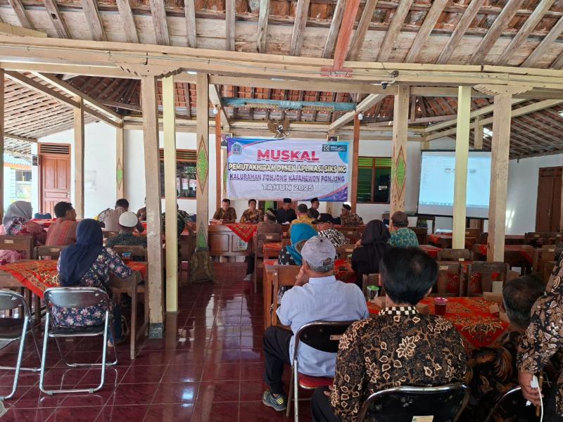 Muskal Pemutakhiran DTSen Aplikasi SIKS-NG Kalurahan Ponjong Tah