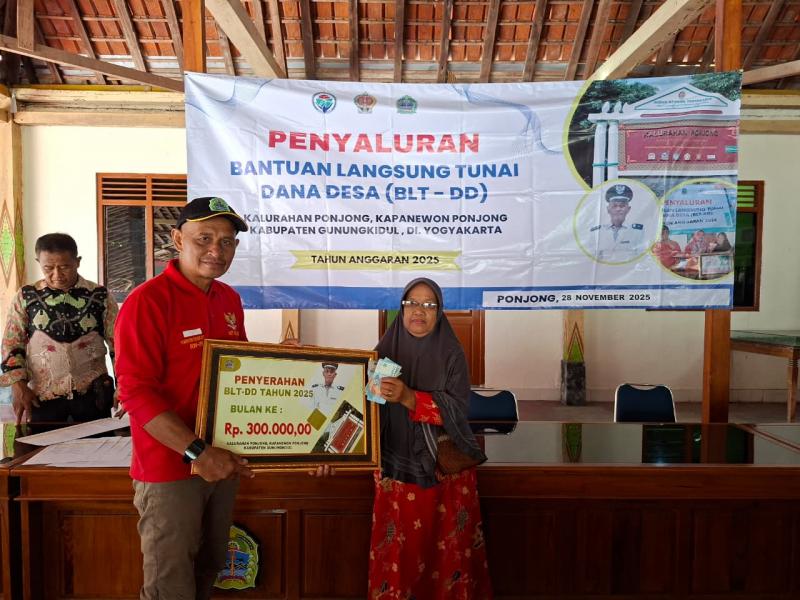 PENYALURAN BLT-DD BULAN XI KALURAHAN PONJONG
